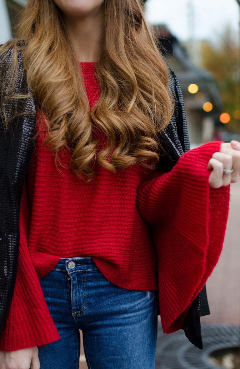 3 Ways to Wear Red for the Holidays - Jimmy Choos & Tennis Shoes